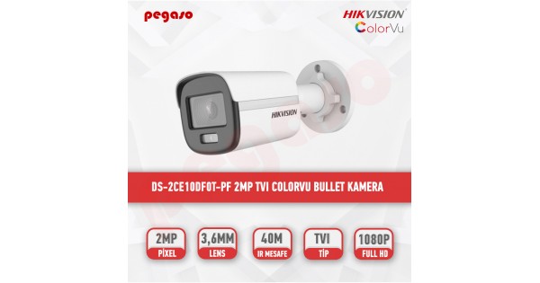 HIKVISION DS-2CE10DF0T-PF 2MP AHD ColorVu Bullet Kamera HIKVISION DS-2CE10DF0T-PF 2MP AHD ColorVu Bullet Kamera
