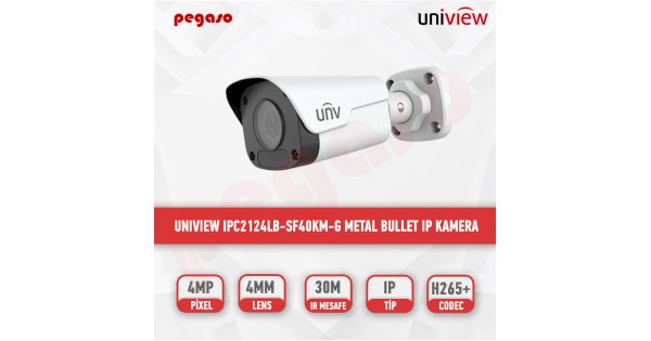 UNIVIEW UNV-IPC2124LB-SF40KM-G METAL KASA 4 0 MP IR BULLET IP KAMERA